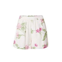 Pieces Shorts 'ALOHA ' Damen Gr&ouml;&szlig;e 36 creme / gr&uuml;n / pink / rosa