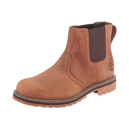 Chelseaboots Timberland "LARCHMONTMID CHELSEA BOOT", Gr. 43,5, saddle, Leder, Schuhe, Stiefelette, Winterschuhe, Ankle Boots