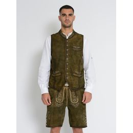 Trachtenweste JCC "31023206", Herren, Gr. 50, braun, Obermaterial: 100% Ziegenleder; Futter: 100% Polyester, Westen