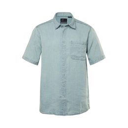 JP1880 Button Up Shirt male Blue size 6XL