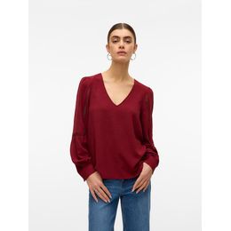 V&eacute;ro Moda VERO MODA Bluse 'VMALVA' Damen Gr&ouml;&szlig;e M rostbraun