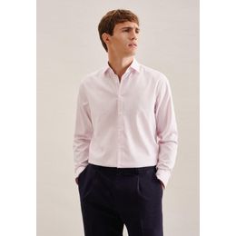 Businesshemd Seidensticker "Schwarze Rose", Herren, Gr. XL43, normale &Auml;rmell&auml;ngen, rosa (ros&eacute;), 100% Baumwolle, gestreift, regular fit, 2-Knopf-Manschette, Hemden, Regular 1/1 Kentkragen Gestreift