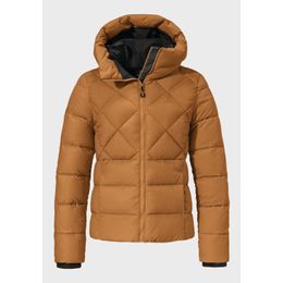 Sch&ouml;ffel Funktionsjacke SCH&Ouml;FFEL "Ins Jacket Boston L", Damen, Gr. 40, 4745, braun, Oberstoff: 63% Nylon, 37% Baumwolle; Futter: 100% Polyester; Wattierung: 100% Polyester, regular fit, hoch geschlossener Ausschnitt, Jacken Funktionsjacke