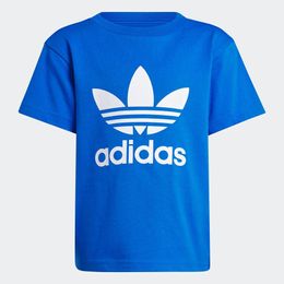 adidas originals T-Shirt 'Trefoil' Jungen Größe 110 blau / weiß