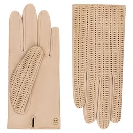 Roeckl Lederhandschuhe 'TREVISO' Damen Gr&ouml;&szlig;e L creme / hellbeige
