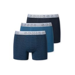 Schiesser Boxershorts Jungen Gr&ouml;&szlig;e 140 nachtblau / himmelblau / wei&szlig;