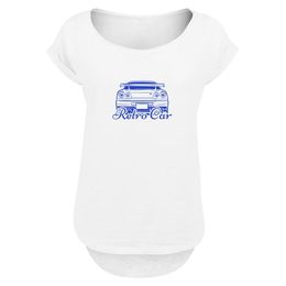 F4NT4STIC Long Cut T-Shirt Retro Car Japanese Streetstyle in wei&szlig; | Gr.: S