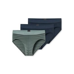 Schiesser Rio Slip / Unterhose 95/5 Cotton in Dunkelblau / grün | Gr.: XL