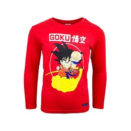 Langarmshirt Dragon Ball Son Goku in Rot | Gr.: 116