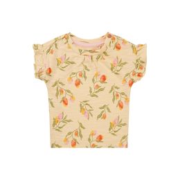 Noppies T-Shirt 'Moraga' M&auml;dchen Gr&ouml;&szlig;e 62 beige / gr&uuml;n / orange