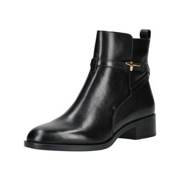 Stiefelette Tamaris "Tamaris Stiefelette Leder", Damen, Gr. 36, schwarz, Leder, Schuhe Stiefelette, Topseller