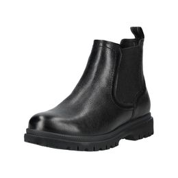 Stiefelette Tamaris "Tamaris Stiefelette Leder/Textil", Damen, Gr. 41, schwarz, Leder, Textil, Schuhe