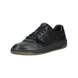 Sneaker Geox "Geox Sneaker Leder/Textil", Herren, Gr. 41, schwarz, Leder, Textil, Schuhe