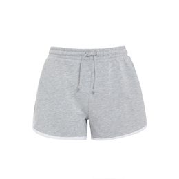 Threadbare. Threadbare Shorts 'Freddie' Damen Größe 40 graumeliert / weiß