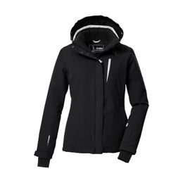 Killtec Skijacke »KSW 25 WMN SKI JCKT« Atmungsaktive, wasserdichte Skijacke mit abnehmbarer Kapuze schwarz 44 44 Damen Skijacke mit rutschfestem...