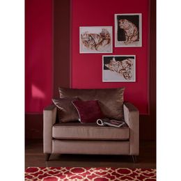 Home Affaire Loveseat »Renesse« lose Kissen, Keder an Sitzkissen taupe