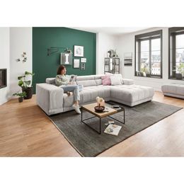 Die PlanBar Ecksofa &raquo;MP-IN15053 L-Form schmaler Schenkel&laquo; mit Kopfteilverstellung, wahlweise mit manueller Vorziehbank beige 88% Polyester; 12% 