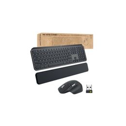 Logitech Tastatur »MX Keys Combo for Bussiness« (Fn-Tasten Handgelenkauflage Lautstärkeregler Multimedia-Tasten USB-Anschluss...