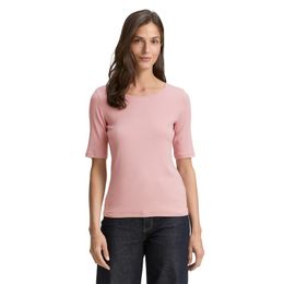 Tom Tailor T-Shirt mit großem Rundhalsausschnitt morning pink XL XL Rundhalsshirt von Tom Tailor
