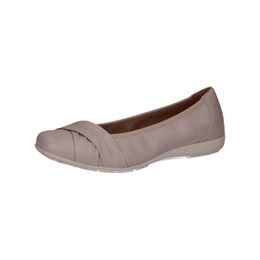 Caprice Ballerina »Ballerinas Leder« Beige 39 39 Verschluss: Schlupfschuh