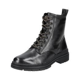 Tamaris Schnürstiefelette »Stiefelette Leder/Textil« Schwarz 38 38 Verschluss: Schnürung
