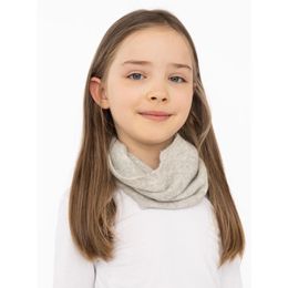 Zwillingsherz Modeschal Kids-Kaschmir Schlauschal Hellgrau Ideal für Herbst, Winter & kühle Frühlingstage