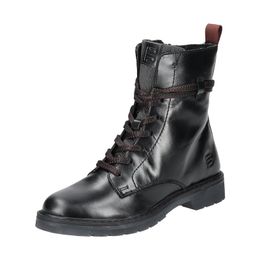 Bagatt Schnürstiefelette »Stiefelette Leder/Textil« Schwarz 42 42 Verschluss: Schnürung