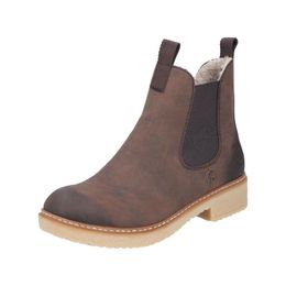 Rieker Stiefelette »Stiefelette Lederimitat« Tabak 39 39 Verschluss: Schlupfschuh
