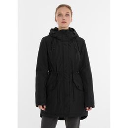 Ragwear Outdoorjacke »ELSIEN« mit Kapuze BLACK XL XL Vegan, von PETA verifizierter Parka von Ragwear
