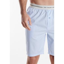 Tom Tailor Bermudas »Dakota« Logobund, Seitentaschen, locker, bequem, kühlend, elastisch blau 54 (XL) - N-Gr N-Gr 54 (XL) Herren-Shorts von Tom Tailor