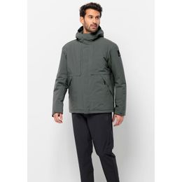 Jack Wolfskin Trekkingjacke &raquo;WANDERMOOD JKT M&laquo; mit Kapuze slate-green M (50) M (50) 2 H&uuml;fttaschen, Brusttasche, Innentasche