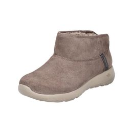 Skechers Stiefelette »Stiefelette Veloursleder« Braun 35,5 35,5 Verschluss: Schlupfschuh