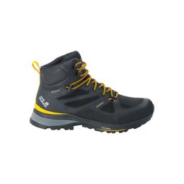Jack Wolfskin Wanderschuh »FORCE STRIKER TEXAPORE MID M« black-burly-yellow-XT UK95-EU44 UK95-EU44 Sportiver und moderner Wanderschuh