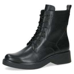 Caprice Damen Schn&uuml;rboots , Blockabsatz, Schn&uuml;rstiefelette, Businessstiefelette mit Ziern&auml;hten schwarz 37,5
