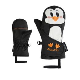 Ziener F&auml;ustlinge &raquo;LANIMALO-Z glove mini&laquo; black 3,5 lustiger Skif&auml;ustling mit aufwendigen Motiven f&uuml;r Kleinkinde