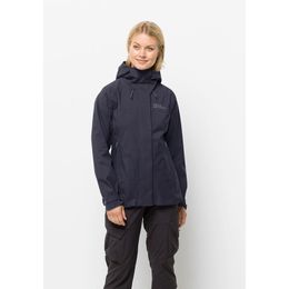 Jack Wolfskin Outdoorjacke »KAMMWEG 2L JKT W« mit Kapuze graphite XS (34) XS (34) Wetterschutzjacke mit Kapuze