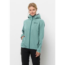 Jack Wolfskin Outdoorjacke »ELSBERG 2.5L JKT W« mit Kapuze sea-foam S (36) S (36) Wetterschutzjacke