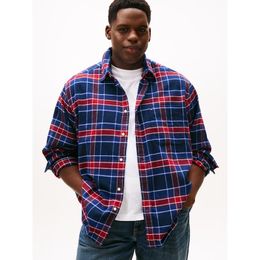Tommy Hilfiger Big & Tall TOMMY HILFIGER BIG & TALL Flanellhemd »FLANNEL TARTAN CHECK«, Große Größen Preppy Navy / Check 4XL - N-Gr N-Gr 4XL Flanellhemd von Tommy Hilfiger
