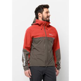 Jack Wolfskin Fahrradjacke &raquo;MOROBBIA 3L JKT M&laquo; mit Kapuze cold-coffee XXL (58) XXL (58) Wetterfest