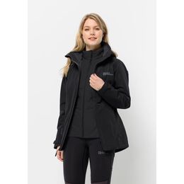 Jack Wolfskin 3-in-1-Funktionsjacke &raquo;BERGLAND 3IN1 JKT W&laquo; mit Kapuze schwarz XS (34) XS (34) 3-in-1-Jacke