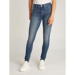 Tommy Jeans Skinny-fit-Jeans »NORA MR SKNY AH1280« mit Logo-Badge Denim Dark2 28 - Länge 32 Länge 32 28 Damenjeans von Tommy Jeans