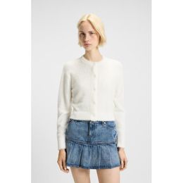HUGO BLUE Cardigan &raquo;Sfurry&laquo; im Relaxed Fit, gekn&ouml;pft Open White 110 M M Gekn&ouml;pfte Strickjacke von HUGO Blue Womenswear