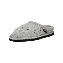 Haflinger Hausschuh »Hausschuhe Wolle« Grau 40 40 Verschluss: Schlupfschuh