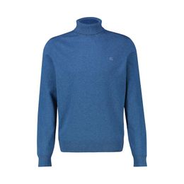 Lerros Rollkragenpullover »Rollkragenpullover in Großen Größen« STORM BLUE MELANGE 5XL 5XL Feine, hochwertige Flachstrick-Haptik