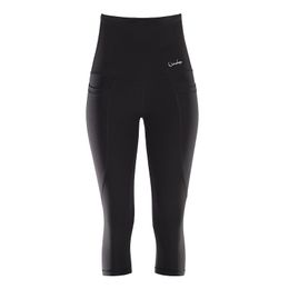 WINSHAPE Leggings »¾-Functional Comfort HWL215C« High Waist mit praktischen Taschen schwarz XS - Normalgrößen Normalgrößen XS Zipper-Tasche am Bund...