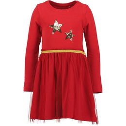 Blue Seven Jerseykleid mit Sternen-Motiv aus Wechselpailletten HOCH ROT 128 - N-Gr N-Gr 128 Bequemes Shirtkleid von Blue Seven