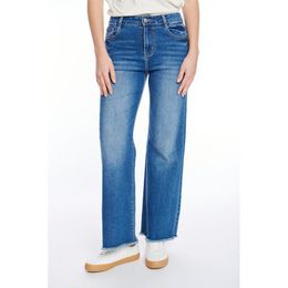 Haily's Haily&rsquo;s Damen HaILY&rsquo;S Weite Jeans &raquo;7/8 C JN Ju44lina&laquo; blau S (36), N-Gr