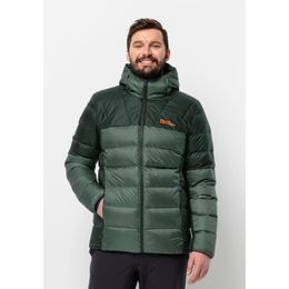 Jack Wolfskin Daunenjacke »NEBELHORN DOWN HOODY M« mit Kapuze hedge-green L (52) L (52) Recyceltes Material