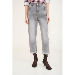 Haily's HAILY’S High-waist-Jeans »LG HW C JN Mirell« mit Gummizug am Bund grey XL (42) - N-Gr N-Gr XL (42) Stretch-Denim für perfekte Passform und...