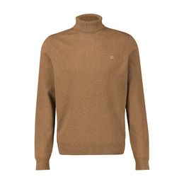 Lerros Rollkragenpullover »Rollkragenpullover in Großen Größen« LIGHT COFFEE MELANGE 3XL 3XL Feine, hochwertige Flachstrick-Haptik